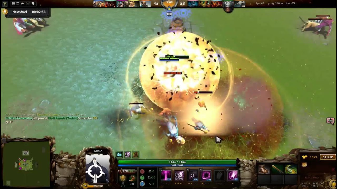 Dota 2 BVO(Bleach VS OnePiece) Reborn - The First Time Kuma - YouTube