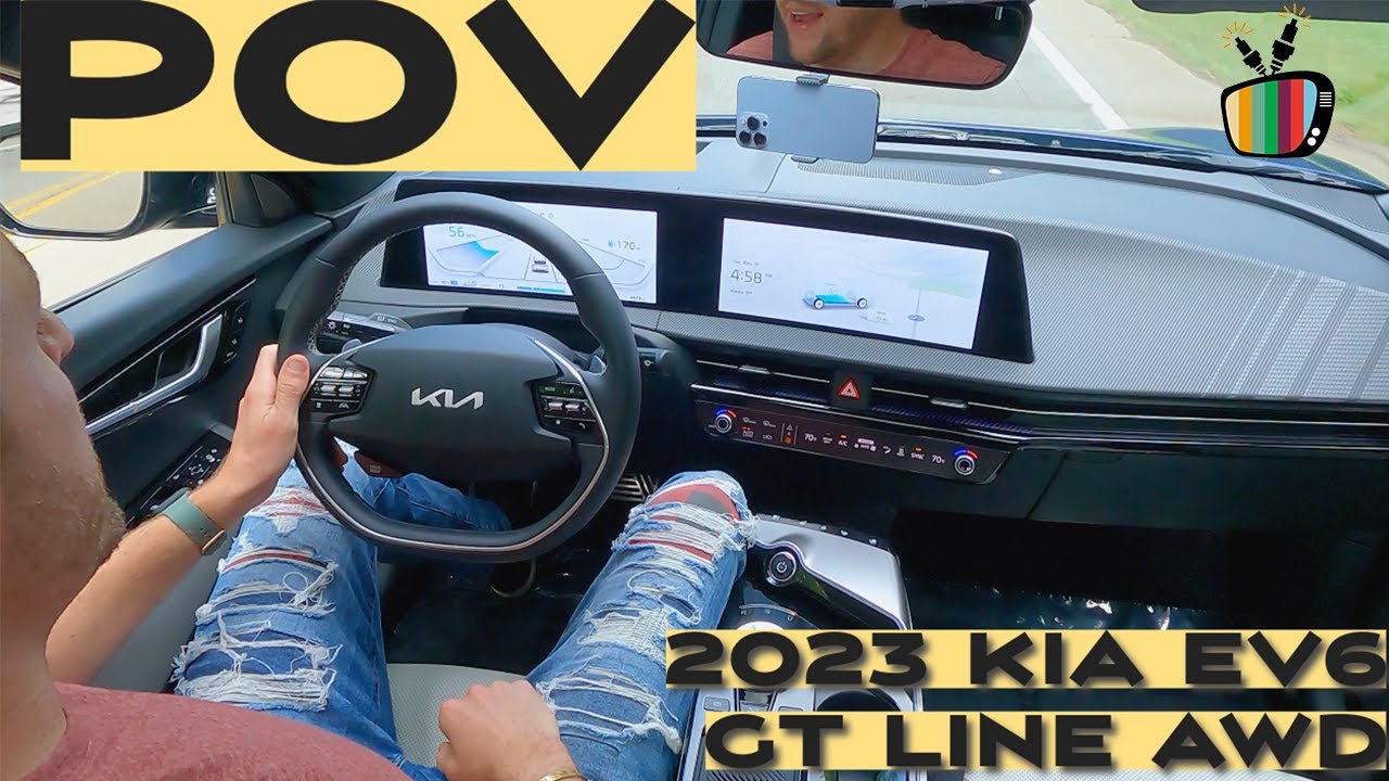 POV Driving the 2023 Kia EV6 GT Line AWD - It's 4.5 Seconds Quick - YouTube