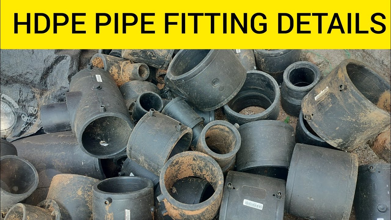 Hdpe pipes fittings details #construction - YouTube