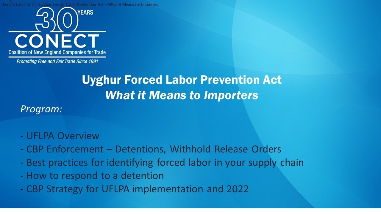 Forced Labor & The Uyghur Forced Labor Prevention Act: What it Means ...