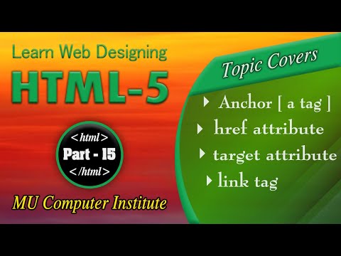 using anchor tag (a tag) in html - 15 | href, target, title complete tutorials |