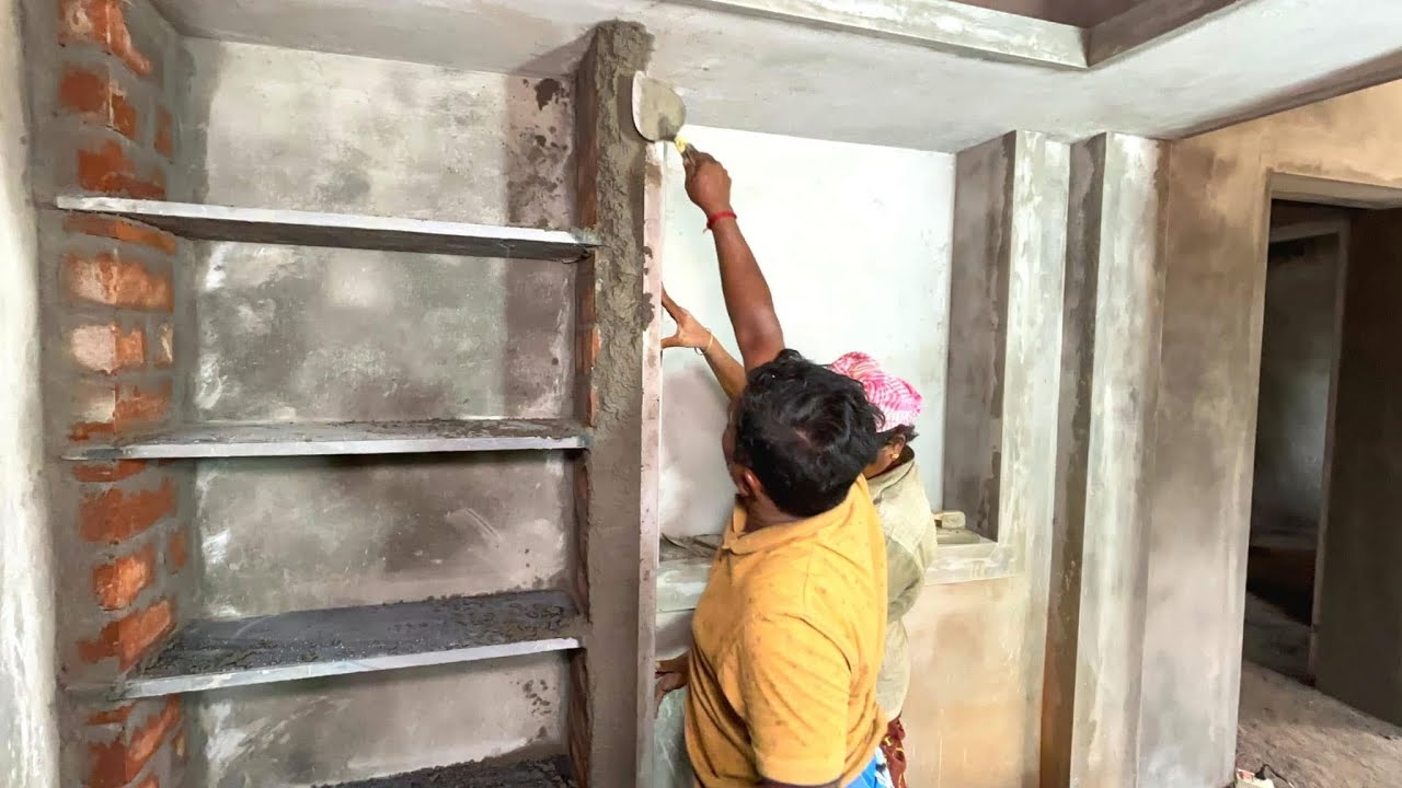 Amazing Kitchen Kadappa rack-kadappa shelves plastering Construction ...