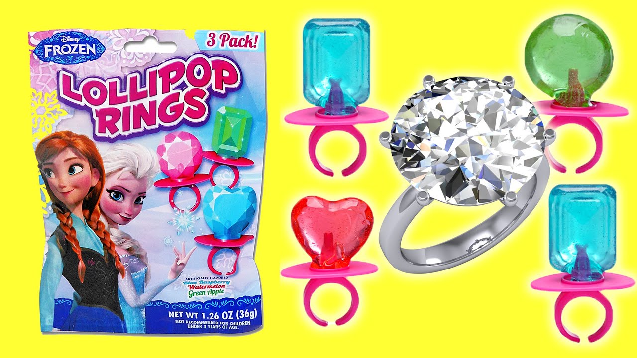 Disney Frozen Candy Diamond Ring Treats Unboxing | Awesome Junk Food to ...