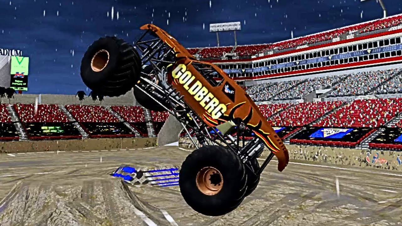 GOLDBERG INSANE FREESTYLE SHOW - MONSTER JAM FREESTYLE - YouTube