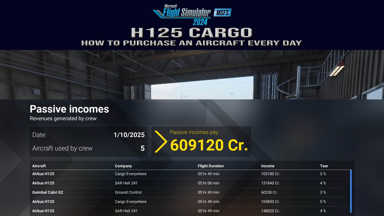 MSFS 2024 | Earning Credits Quickly | Cargo Missions - YouTube
