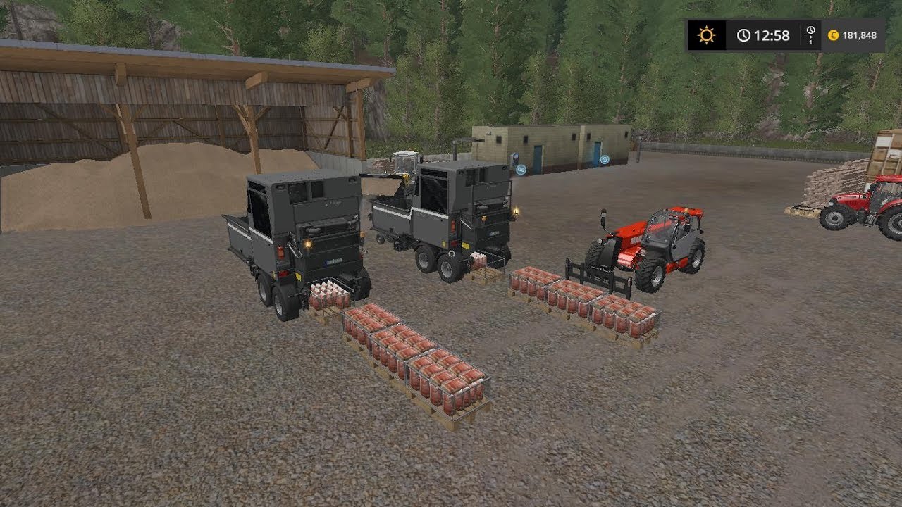 Wood chips pallets production | Rockwood | Farming Simulator 2017 ...