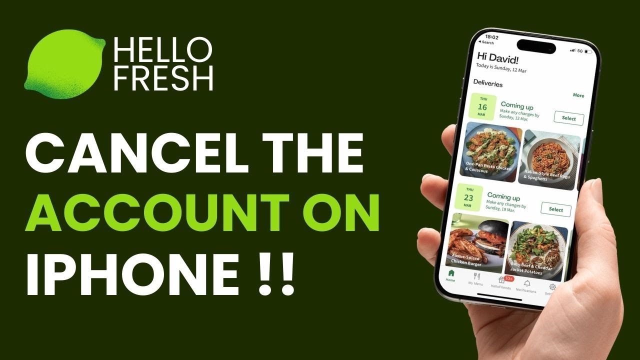 How to Cancel HelloFresh on App on iPhone ! - YouTube