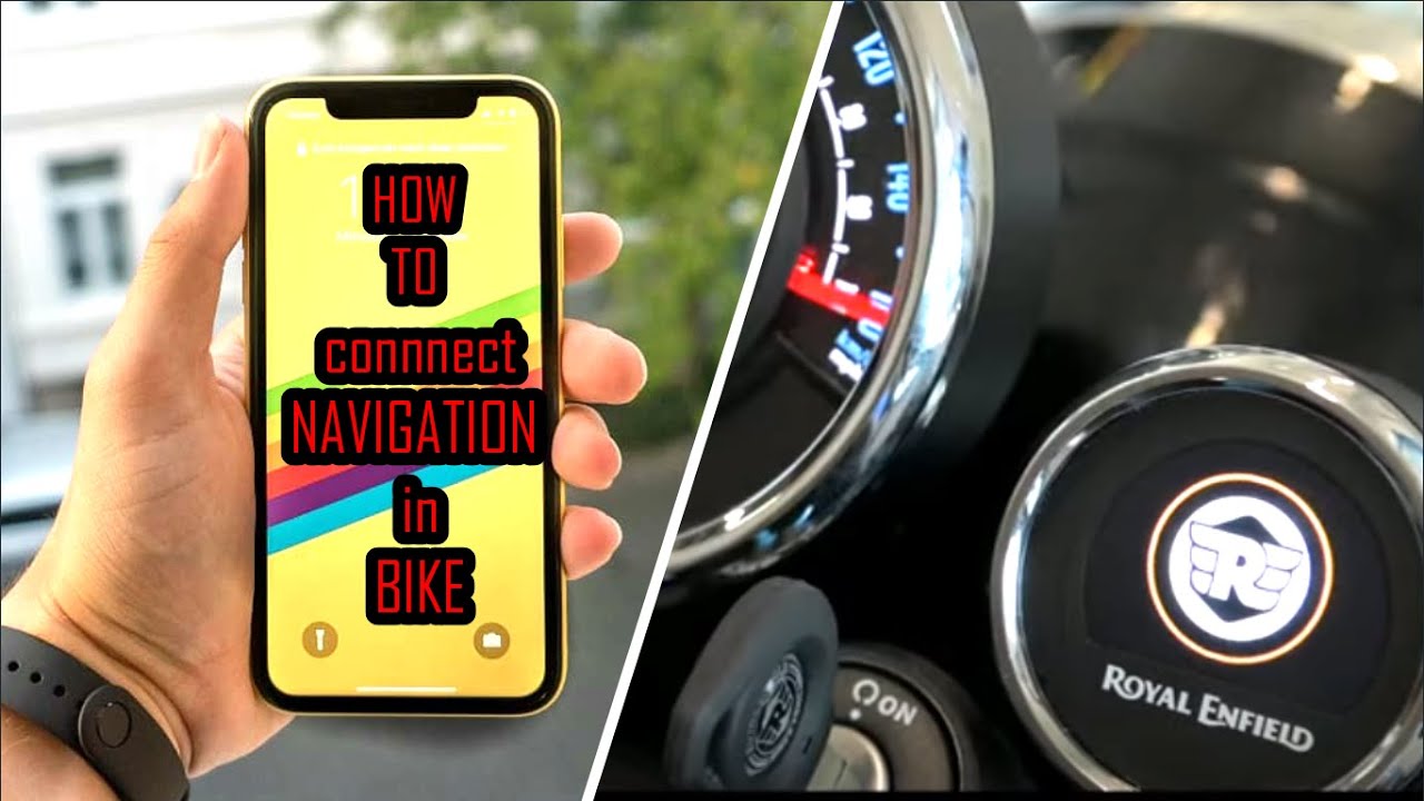 How To Connect Navigation In Your Bike Royal Enfield Meteor 350 - YouTube