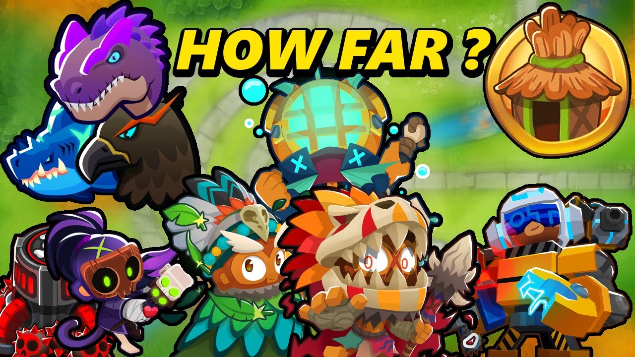 Surviving As Long As Possible.. Using Only Support Towers (BTD6) - YouTube