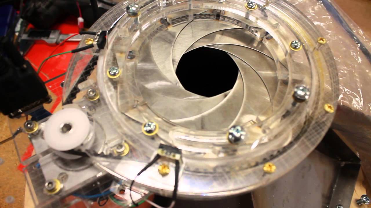 Motorized Stainless Steel Iris Actuation Test - YouTube
