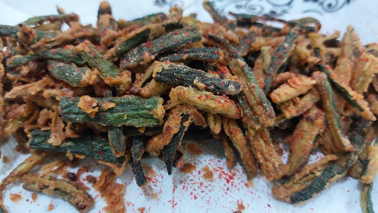 Kurkuri Bhindi Recipe- How to Make Crispy Okra - Bhindi Kurkuri - Okra ...
