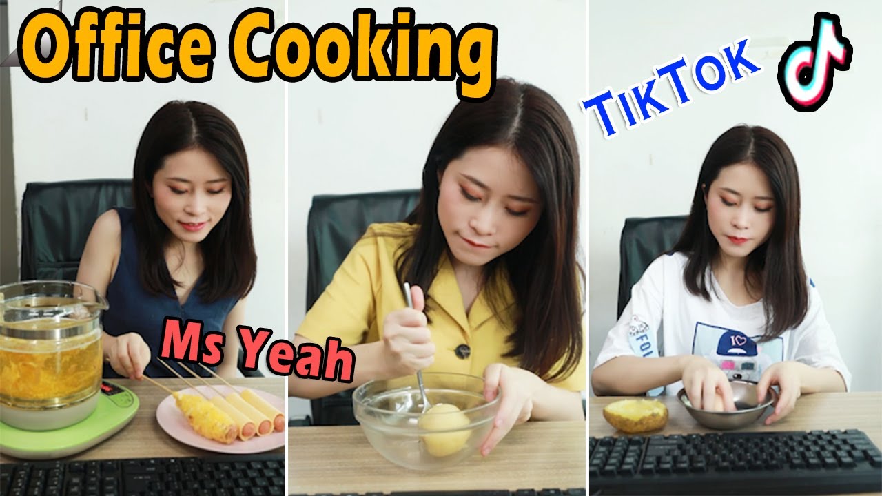 Making Hot Pot with Spicy Gluten in Office | Ms Yeah - YouTube