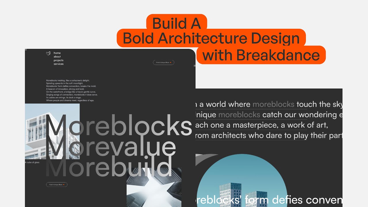 Architecture Landing Page Crash Course for Breakdance - YouTube