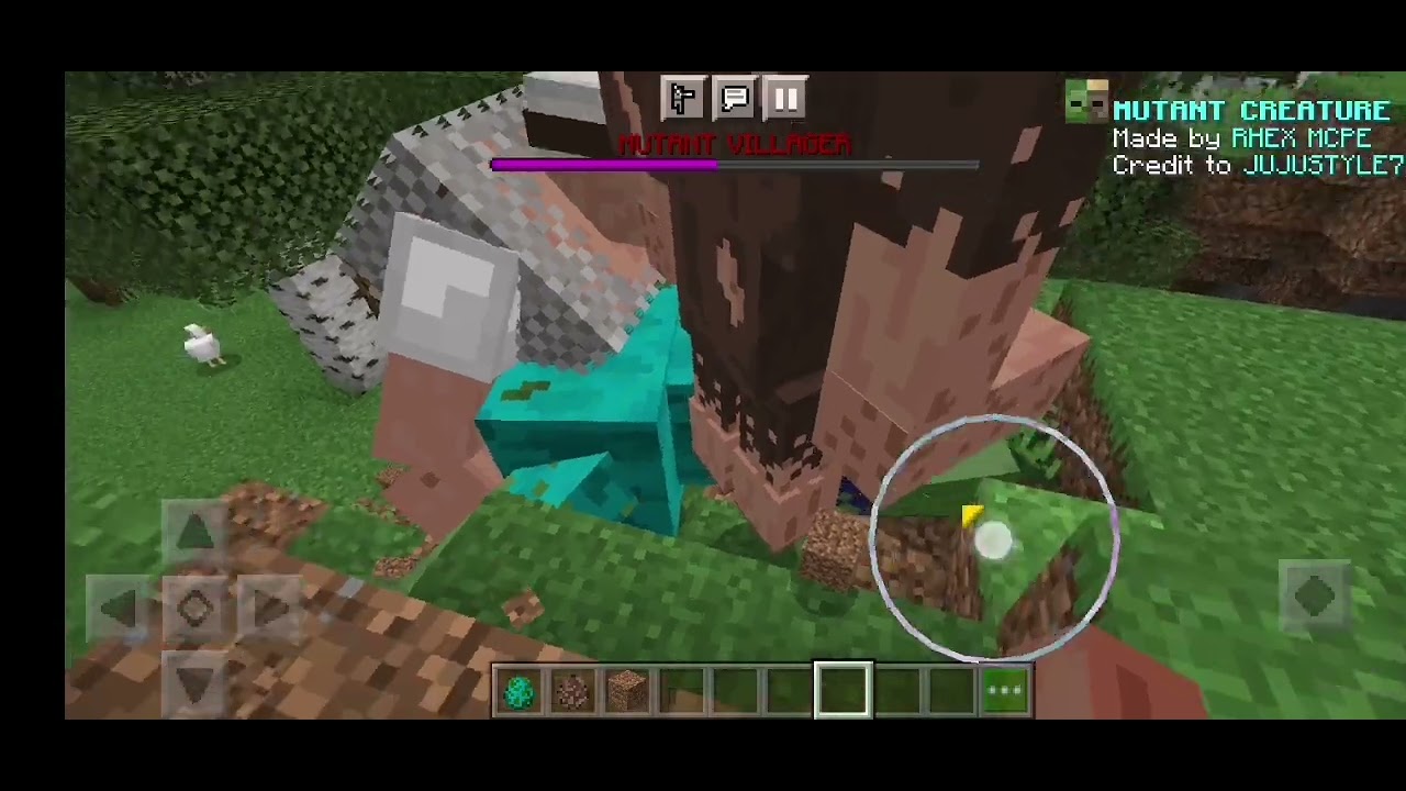 mutant villager vs mutant zombie - YouTube