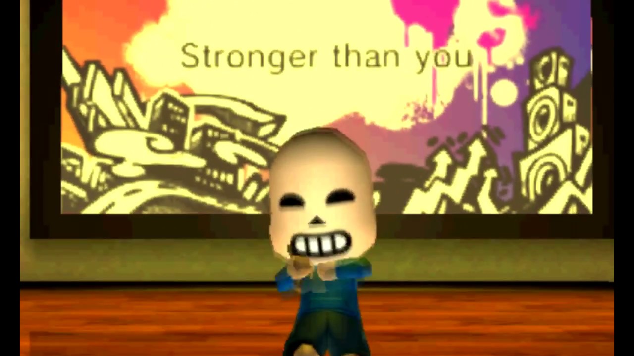 SANS SINGS STRONGER THAN YOU PARODY! With actual audio! | Tomodachi ...
