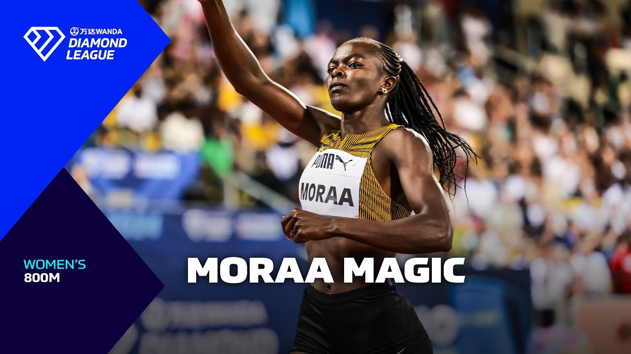 Magic Mary Moora wins women's 800m in Doha - Wanda Diamond League - YouTube