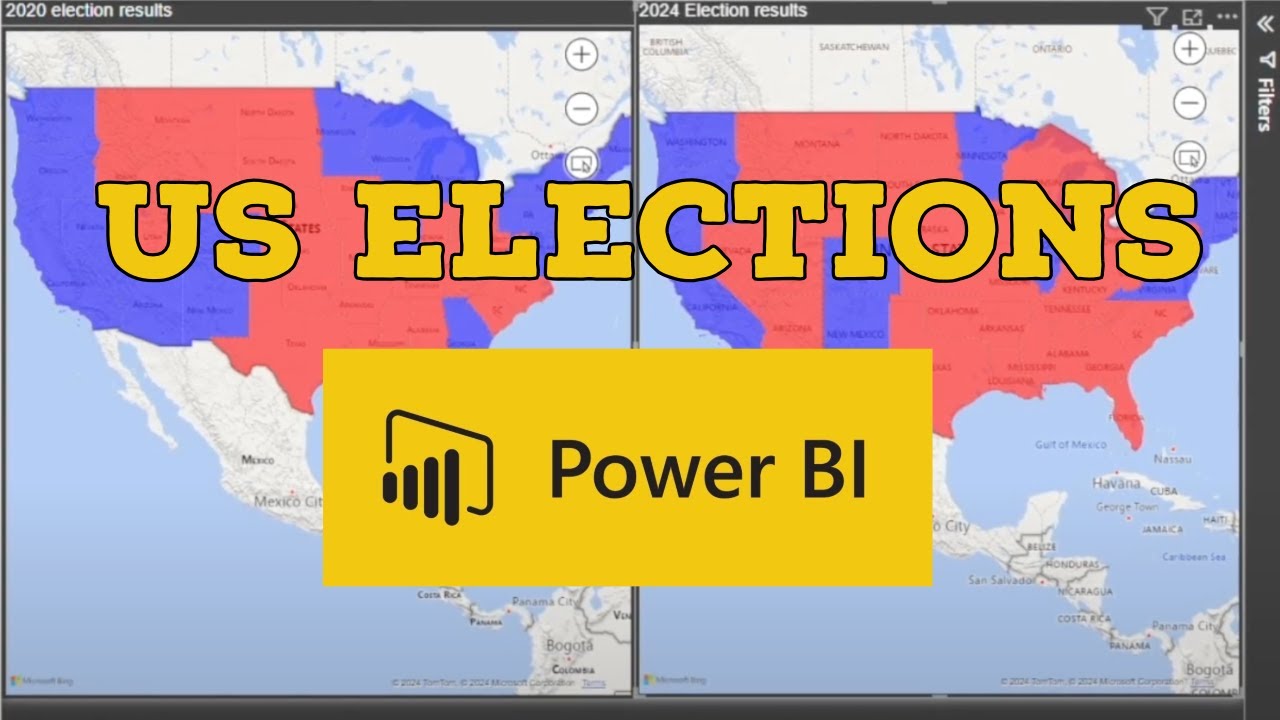 US Election Results Analysis with Power BI | 2024 vs 2020 Comparison # ...