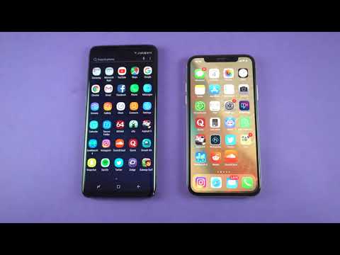SAMSUNG GALAXY S9 VS IPHONE X - REVIEW & SPEED TEST ! (4K)