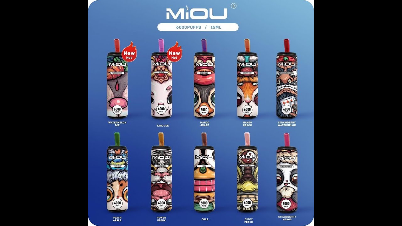 Miou Pod 6000 puffs 10 vị 5% (50mg) | 15ml | USB Type C | Disposable ...