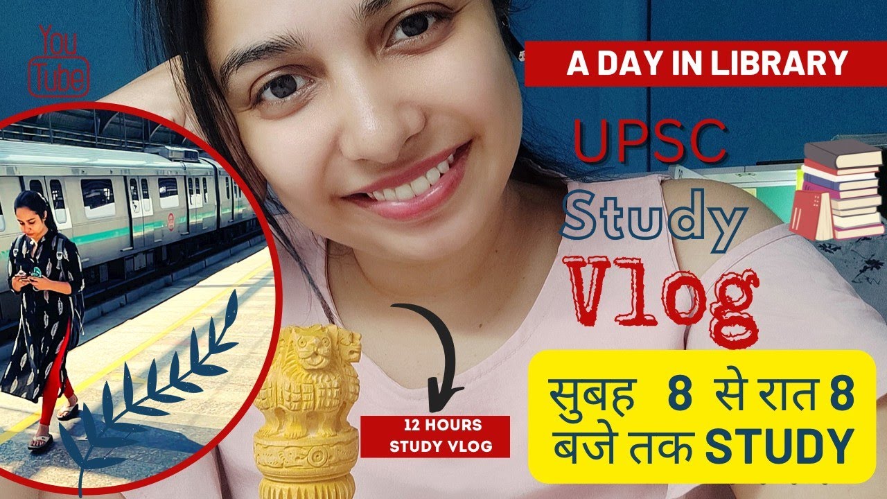 Upsc Aspirant Morning to Night Full day Library Study routine 🌞🌃📝*Upsc Study Vlog* #upsc_study ...
