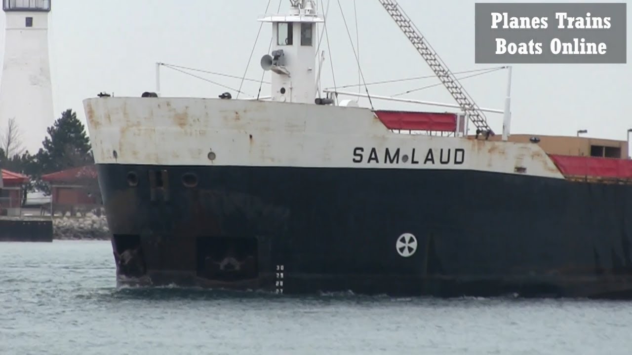 Sam Laud Ship Downbound From Lake Huron - YouTube