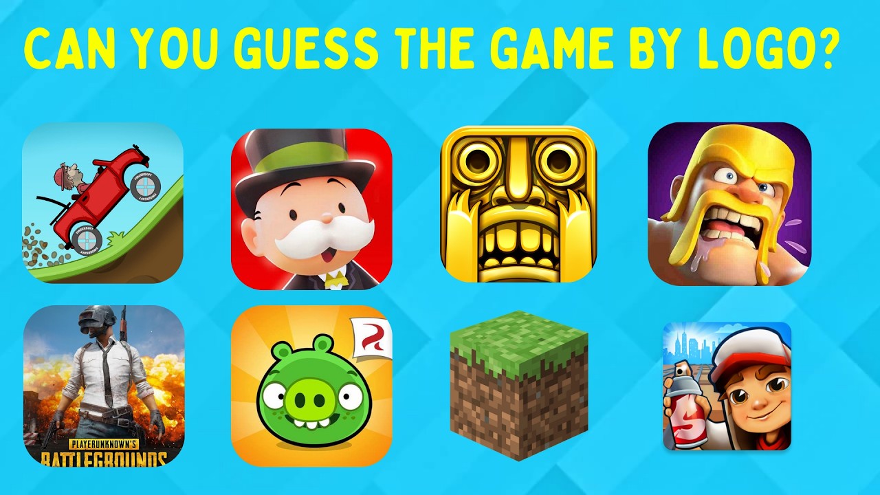 GUESS THE 50 GAMES BY THEIR LOGO || PART -1 - YouTube