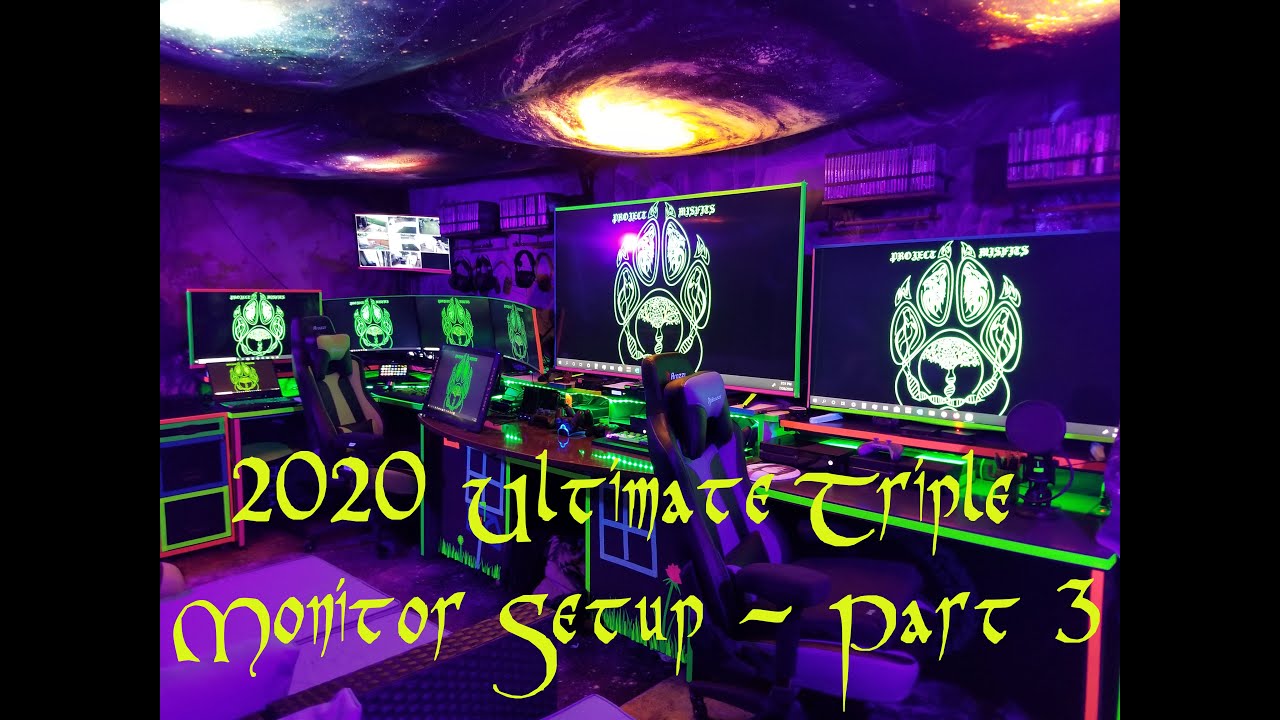 2020 Ultimate Triple Monitor Setup – Insane Tower 900 9980XE Aorus ...