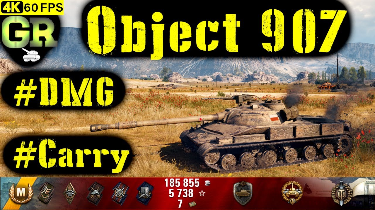 World of Tanks Object 907 Replay - 7 Kills 9.2K DMG(Patch 1.4.0) - YouTube