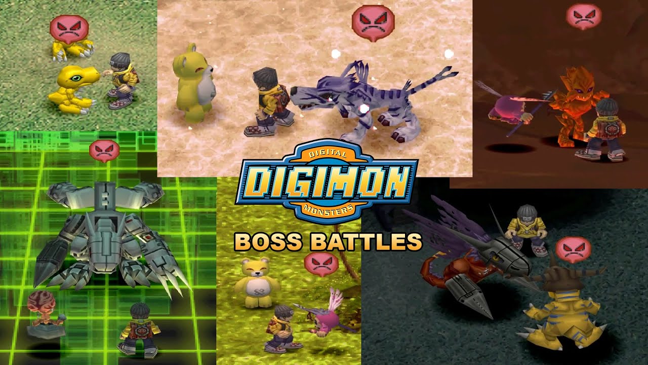 Digimon World HD Remaster - All Boss Battles - YouTube