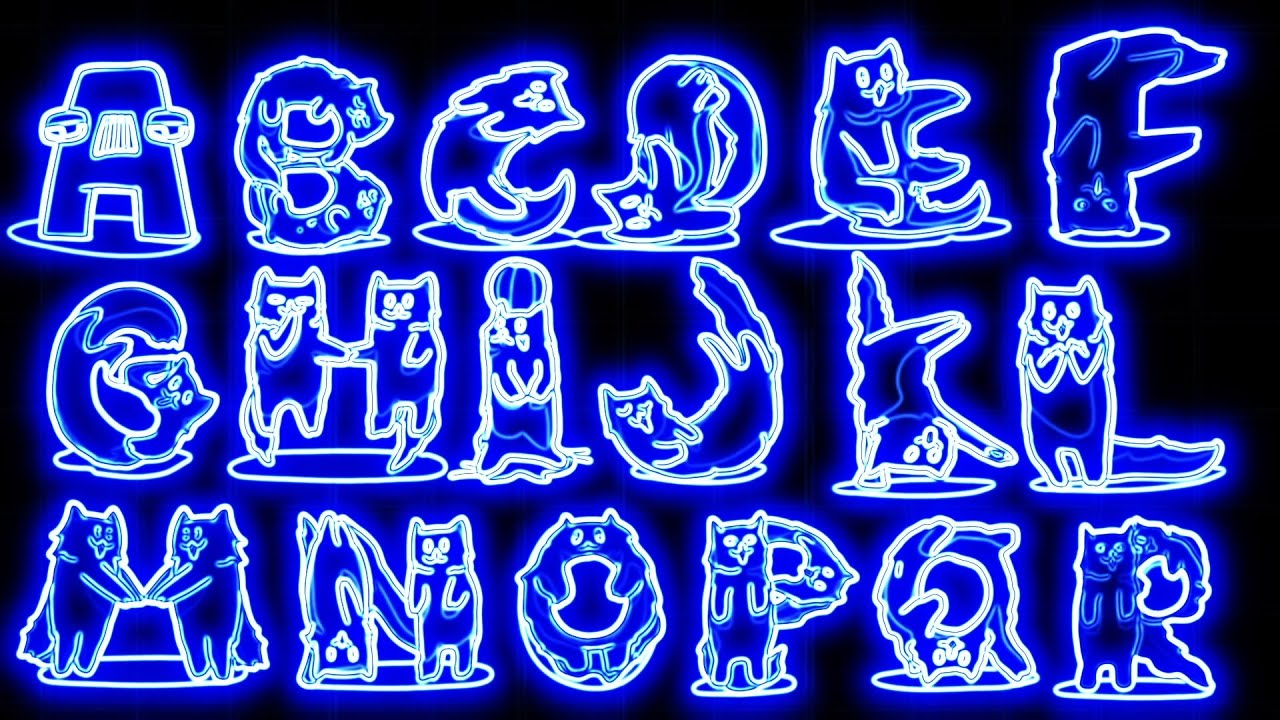 ALPHABET LORE transformed from cats Vocoded to Blue Da Ba Dee - YouTube