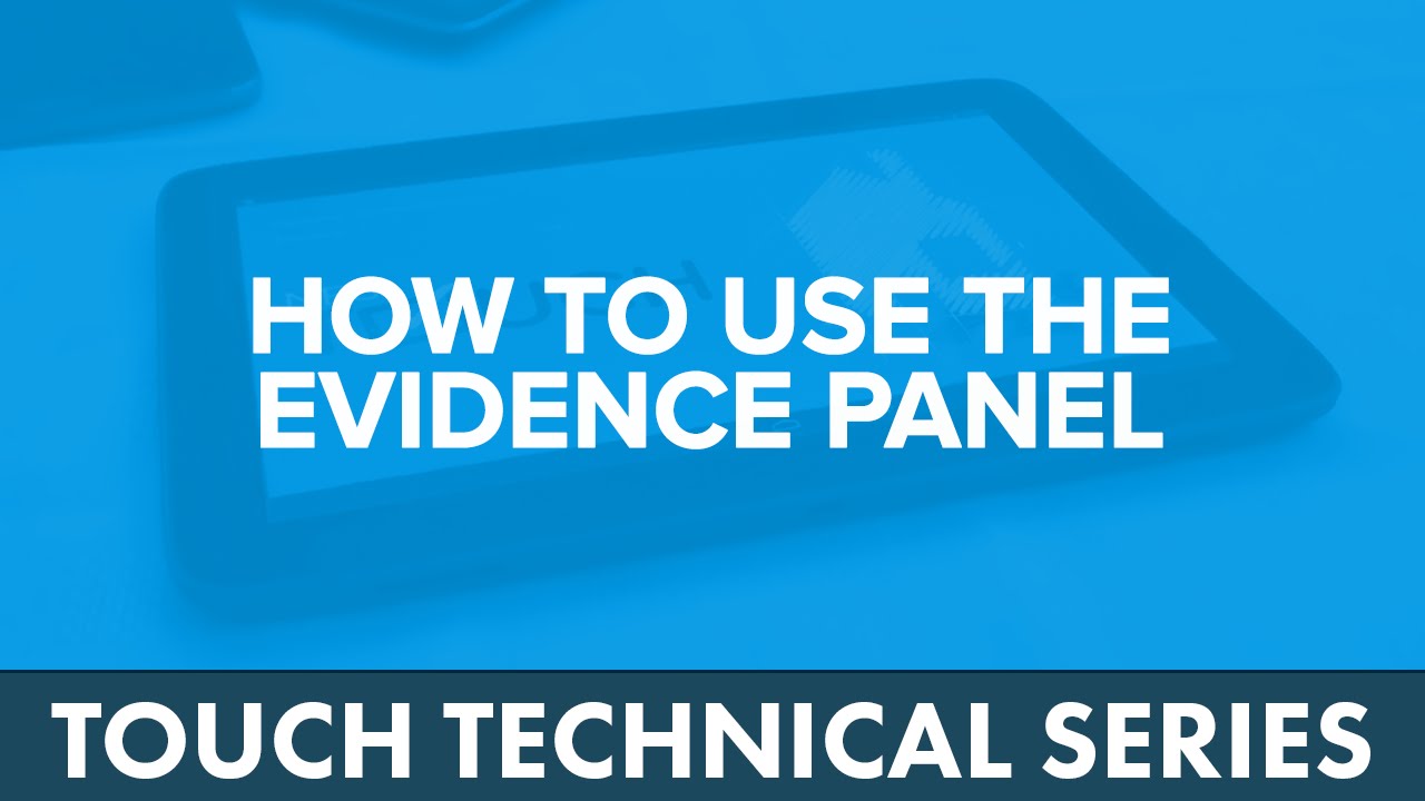 How to use the Evidence Panel - YouTube