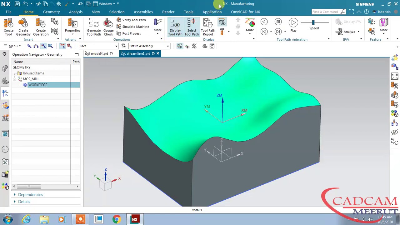 #NX 1926 #NX CAM #STREAMLINE - YouTube
