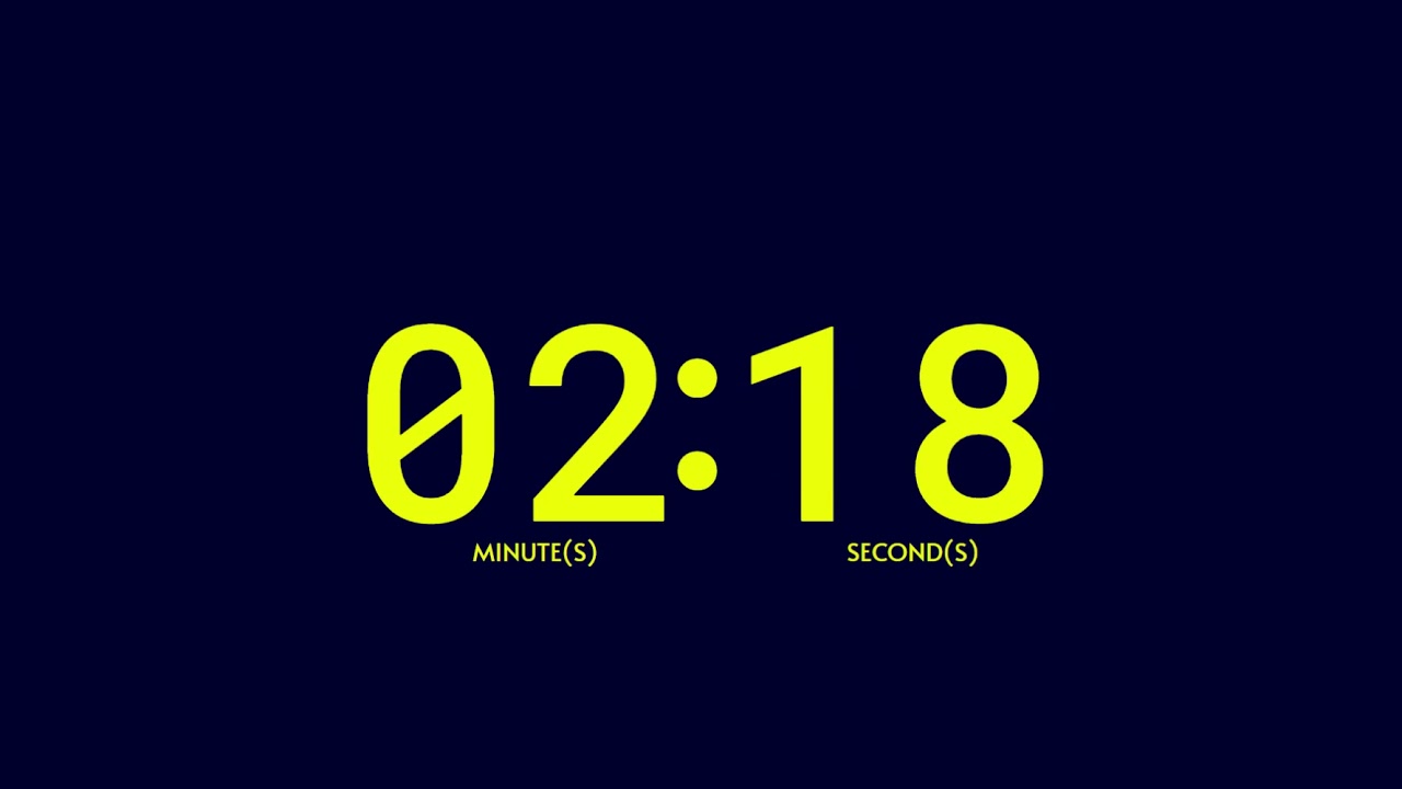 Navy Blue and Yellow 4 Minute Countdown Timer - Silent - YouTube