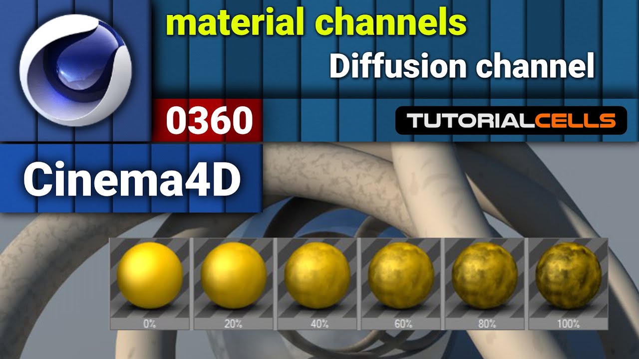 0360. Diffusion material channel in cinema 4d - YouTube