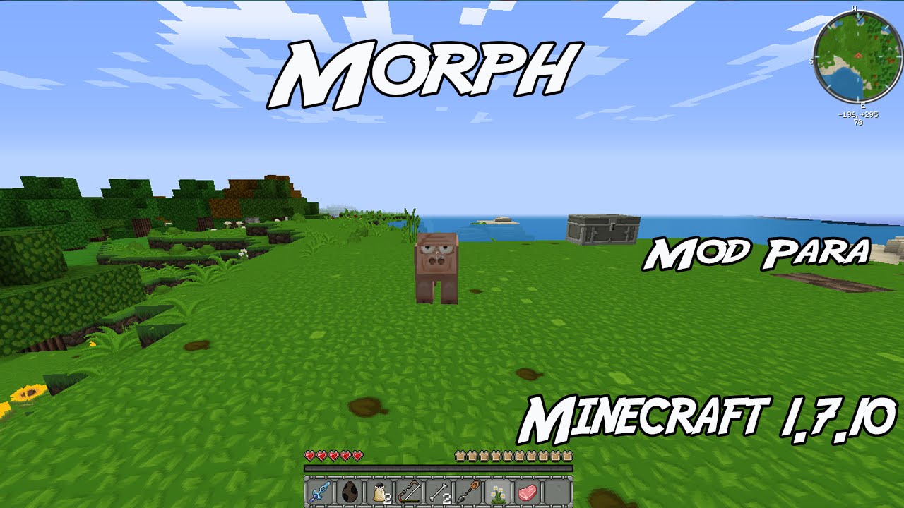 Morph Mod Para Minecraft 1.7.10 / 1.7.2 " Soy Un Cerdo , Enderma, Araña ...