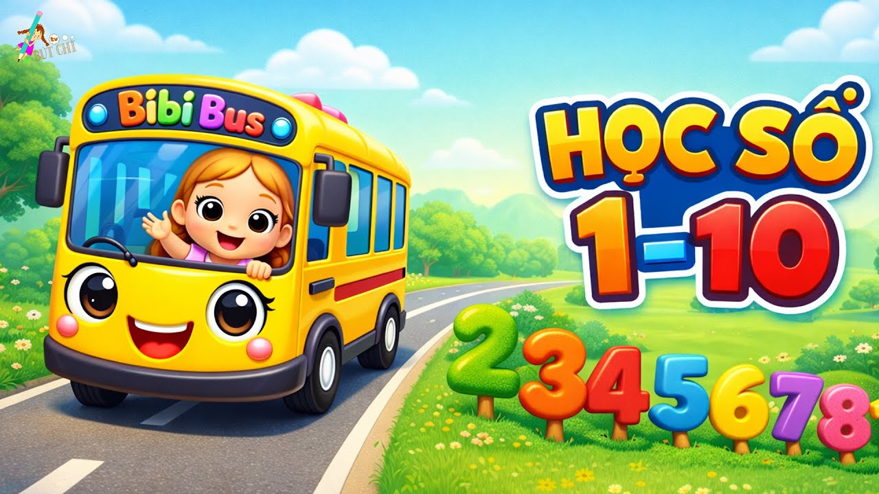 Học Số 1–10 Cho Bé | Lily & BIBI BUS | Bé Học Toán Vui Nhộn - YouTube