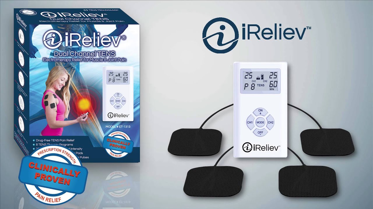 iReliev TENS features, attributes & lifestyle shots - YouTube