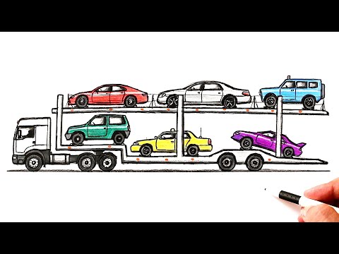 Как нарисовать Автовоз | Ахадов Эльнур