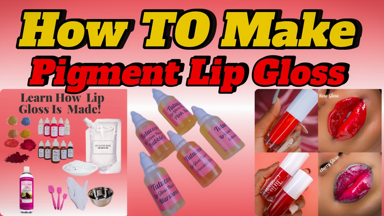 SO PIGMENTED 😍How To Make High shine pigment Lipgloss At home - YouTube