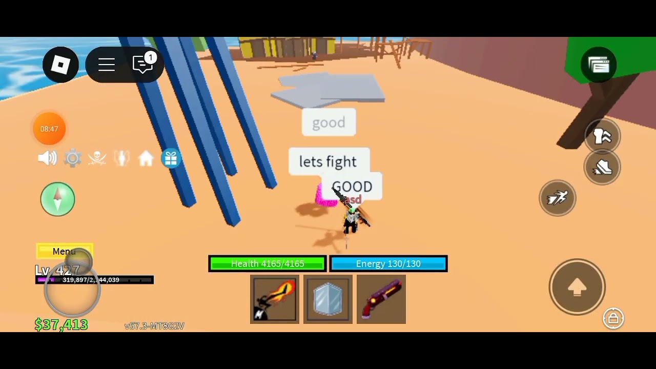 Playing Blox Fruits - YouTube