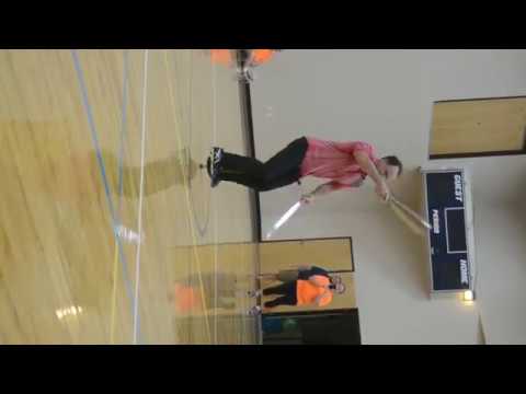 Juggling Machetes on Pogo Stick - YouTube