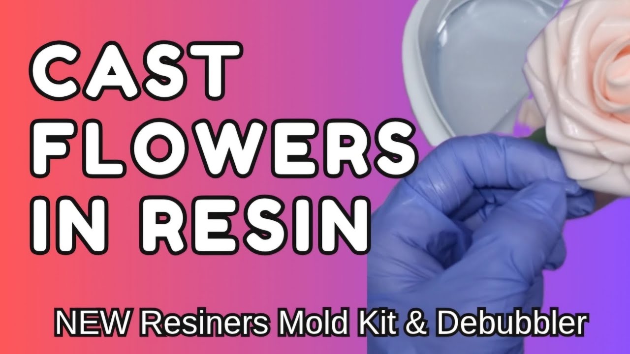 CAST FLOWERS IN RESIN | Resiners Airless Pro & Mold Kit Review #Resiners @resiners_official ...