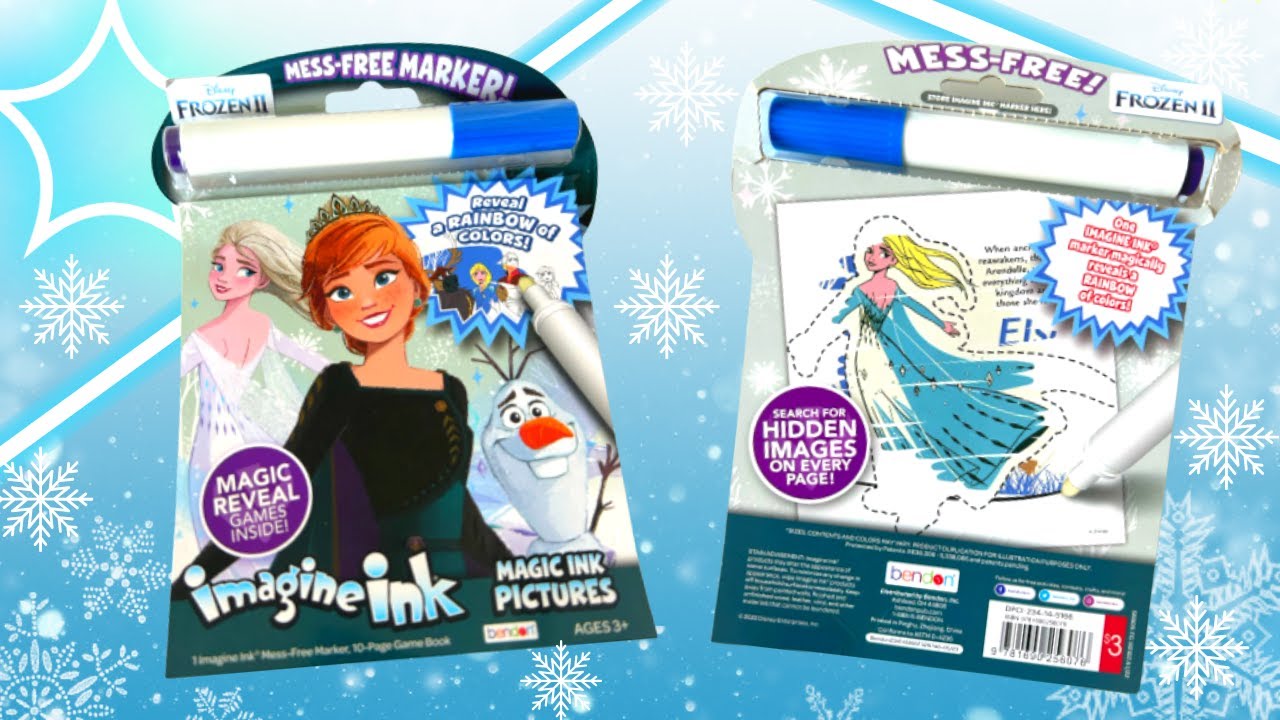 FROZEN 2 Elsa & Anna Toys! Unbox Imagine Ink Coloring Book | Color ...