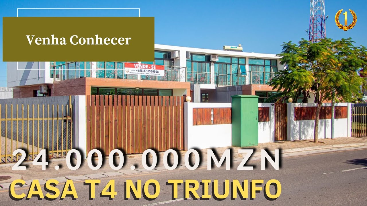Casa T4 à Venda em Maputo | TRIUNFO | +258 870550098 | www.premiuns.co ...