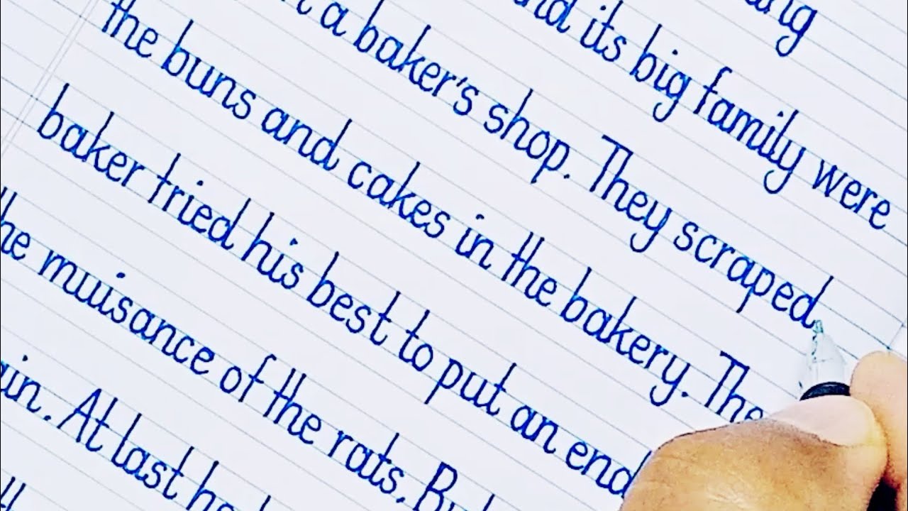 1 page handwriting in english | Practice one page handwriting ...