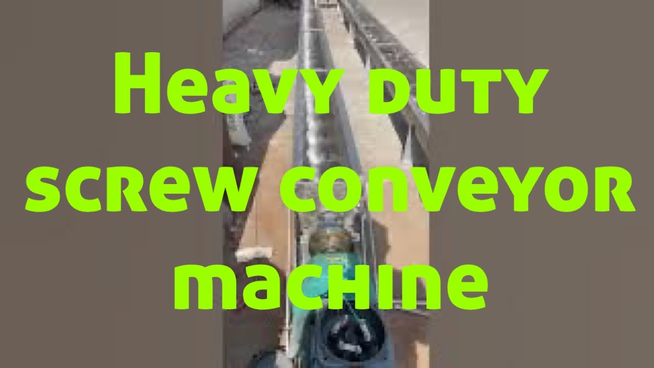 Heavy duty scrow Conveyor machine 📲☎️📞 +91 90985 87992 - YouTube