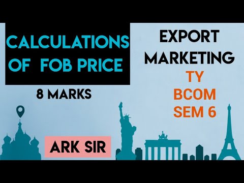 Q1 #FOB _price calculation Free on Board DUTY DRAWBACK WORD PROBLEM # ...