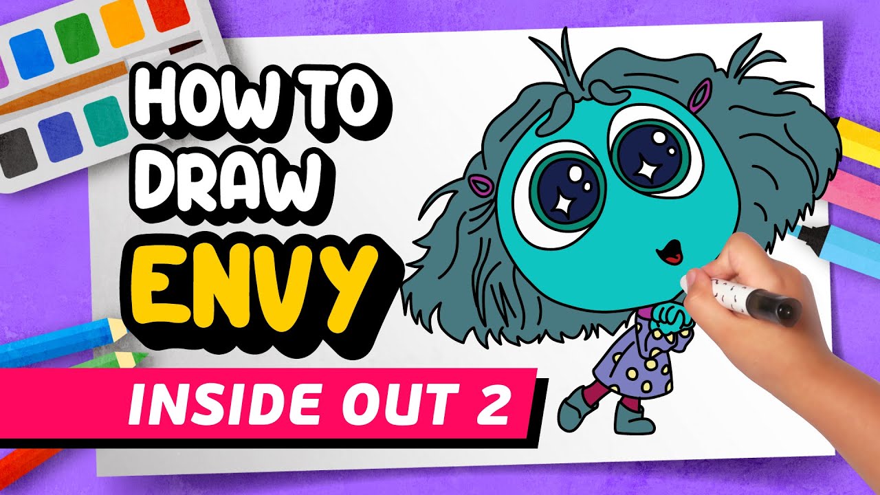 HOW TO DRAW ENVY I INSIDE OUT 2 - YouTube