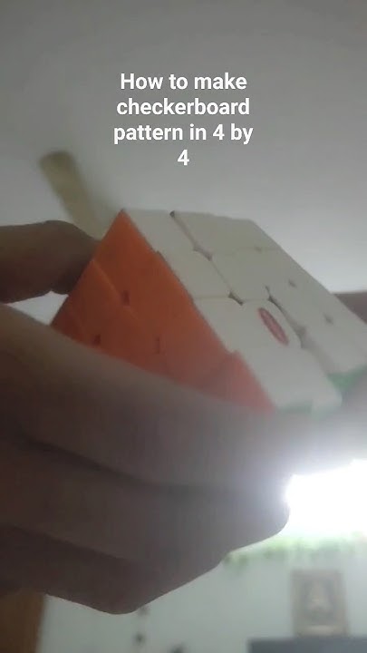 how to make checker board pattern in 4 by 4 - YouTube
