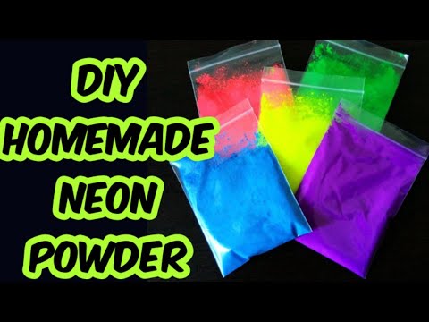Diy Neon Powder/How to make neon powder at home/diy Flouresent pigment ...